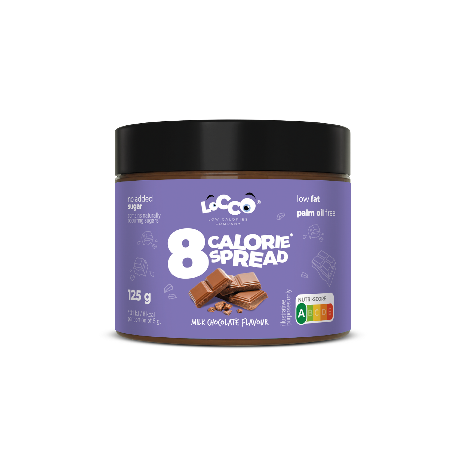 LoCCo 8 kcal Spread Vollmilchschokolade 125 g Vollmilchschokolade ...